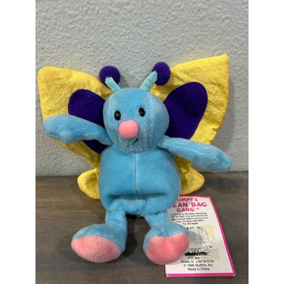 Stuffins | Toys | Vintage 996 Stuffins Blue Butterfly Nylon Wings Plush ...